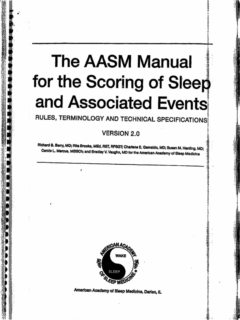 AASM Scoring Manual | PDF | Language Arts & Discipline | Home & Garden