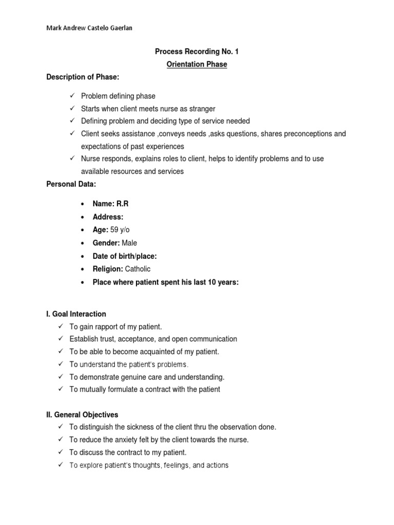 An Introduction: Establishing Rapport and Trust in the Orientation ...