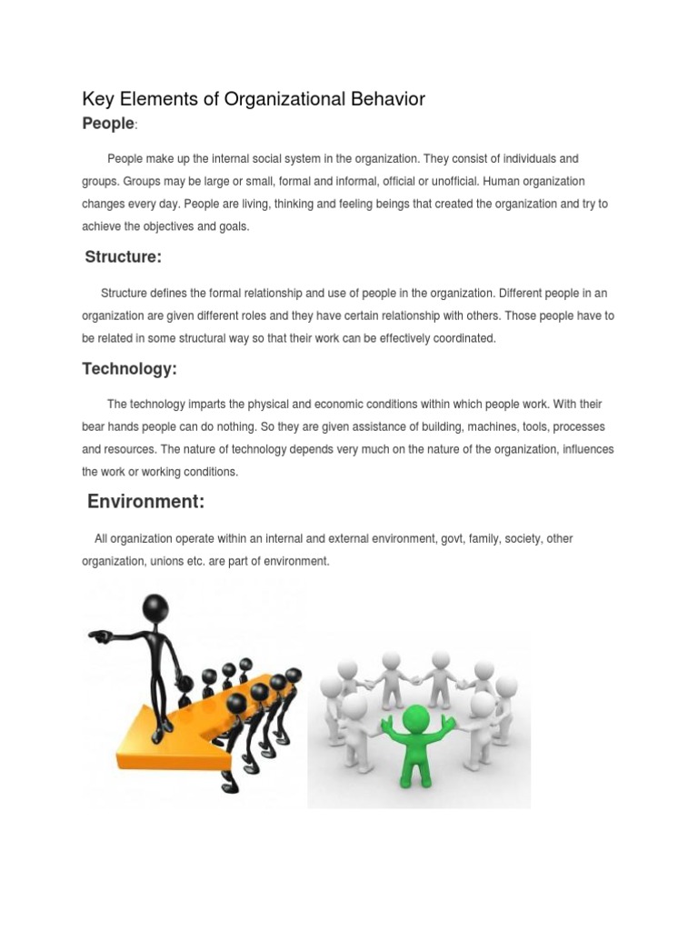 Key Elements of Organizational Behavior | PDF