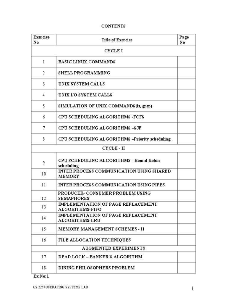 Os Lab Manual-1 | PDF | Operating System | Command Line Interface