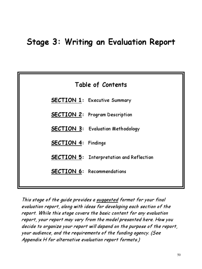 Writing an Effective Evaluation Report | PDF | Qualitative Research ...