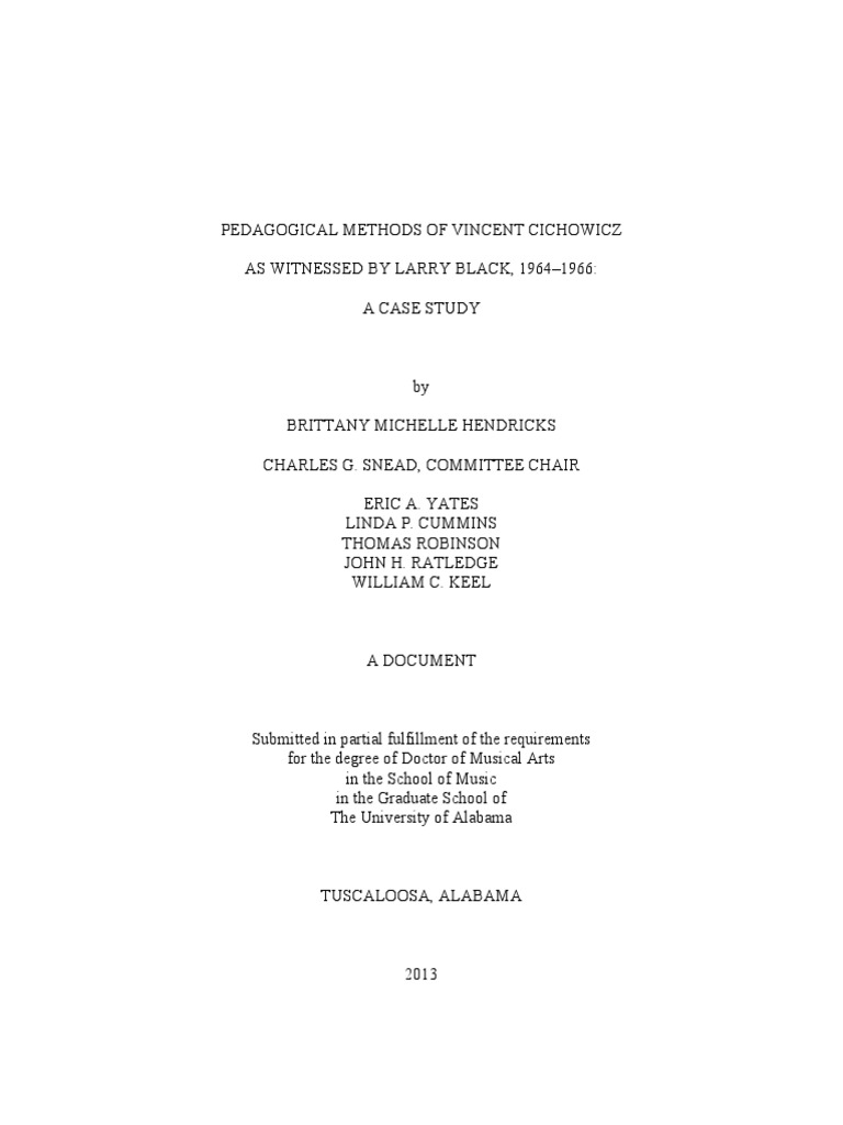 Pedagogical Methods of Vincent Cichowicz | PDF | Breathing | Orchestras