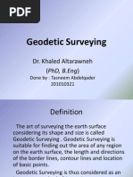 Geodetic Surveying Overview and Methods | PDF | Surveying | Geodesy