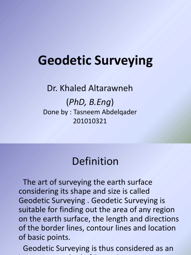 Geodetic Surveying | PDF | Surveying | Geodesy