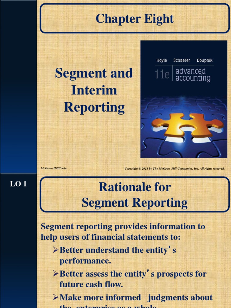 Chapter Eight: Segment and Interim Reporting | PDF | Income Statement | International Financial ...