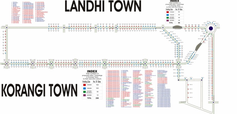City Govt Map 2005-2011 Landhi Korangi Town | PDF