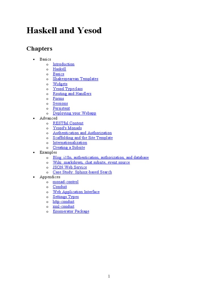 Haskell and Yesod | PDF | Data Type | Compiler
