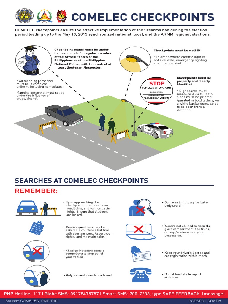 Comelec Checkpoint Signage Guidelines | PDF