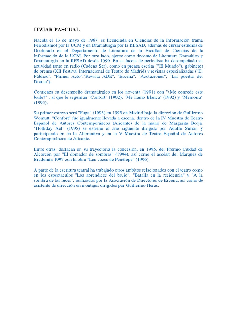 Itziar Pascual | PDF