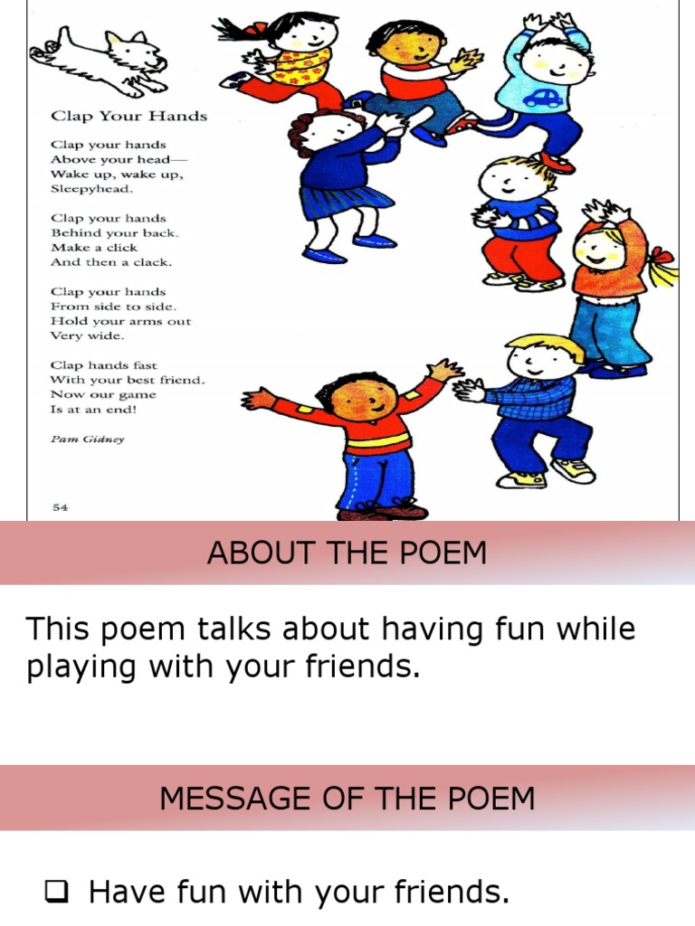 POEM 2 Clap Your Hands KSSR Yr 4 PDF