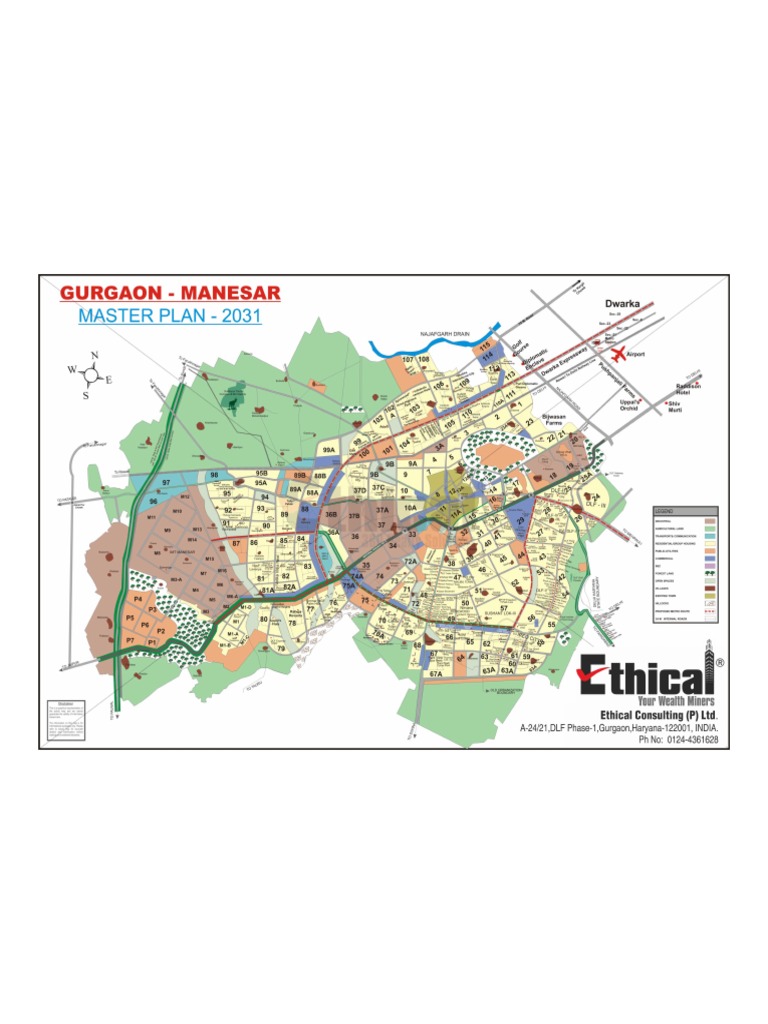 Gurgaon Master Plan 2031 - 8860456000 | PDF