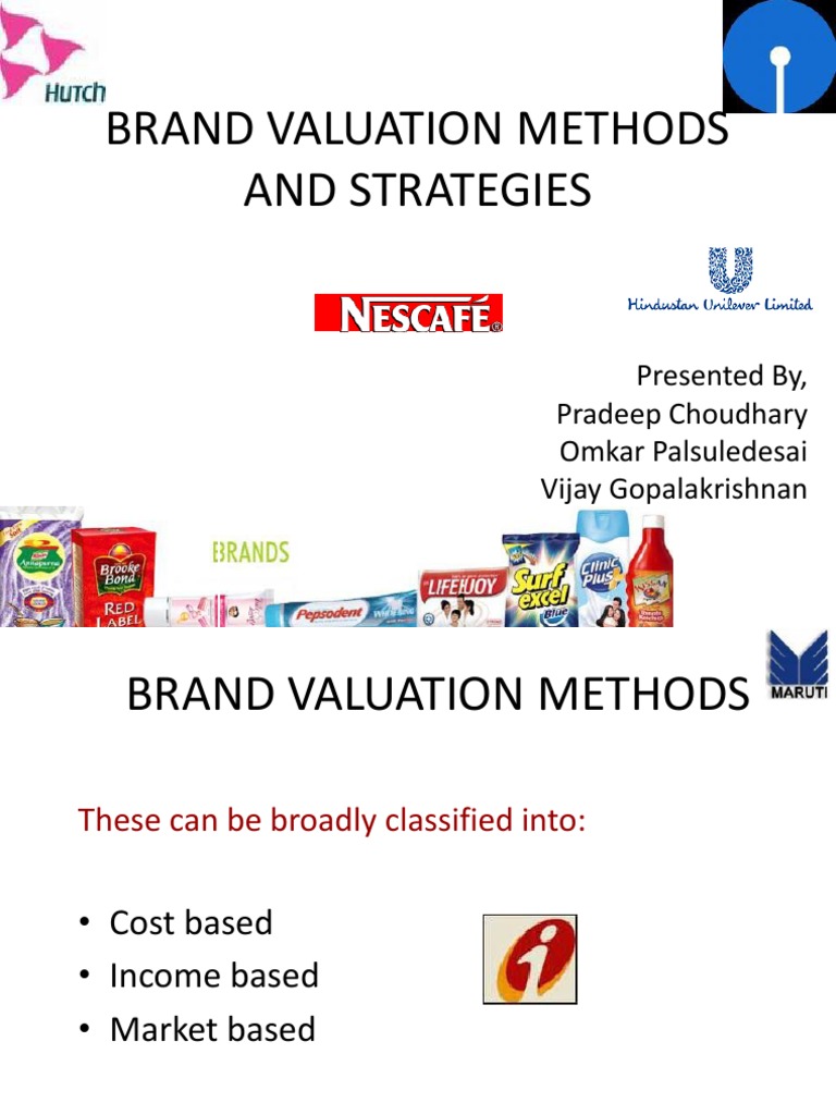 brand valuation methods and strategies-