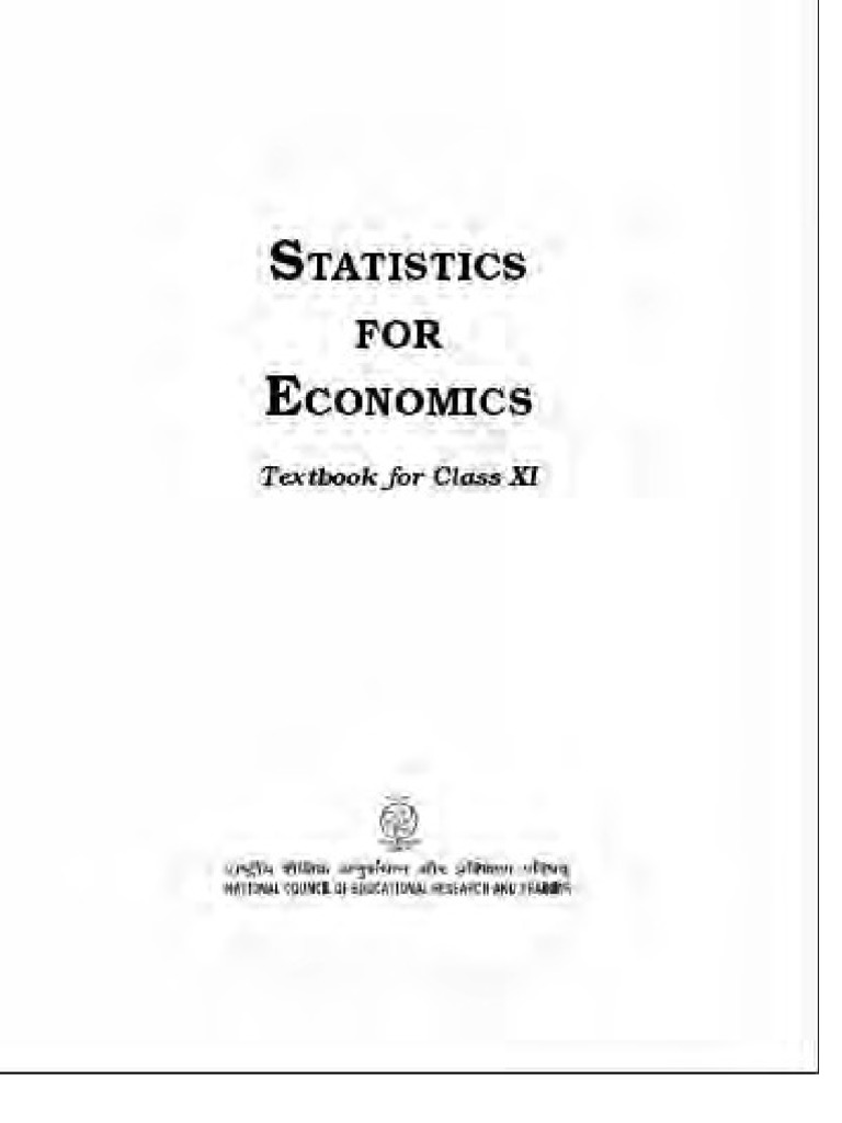 NCERT Class 11 Statistics | PDF | Survey Methodology | Census
