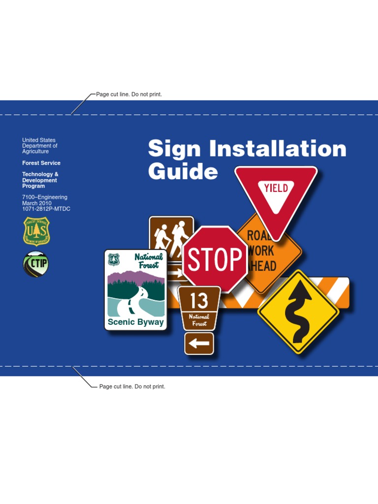 Road Sign Installation Guidelines | PDF | Road | Traffic