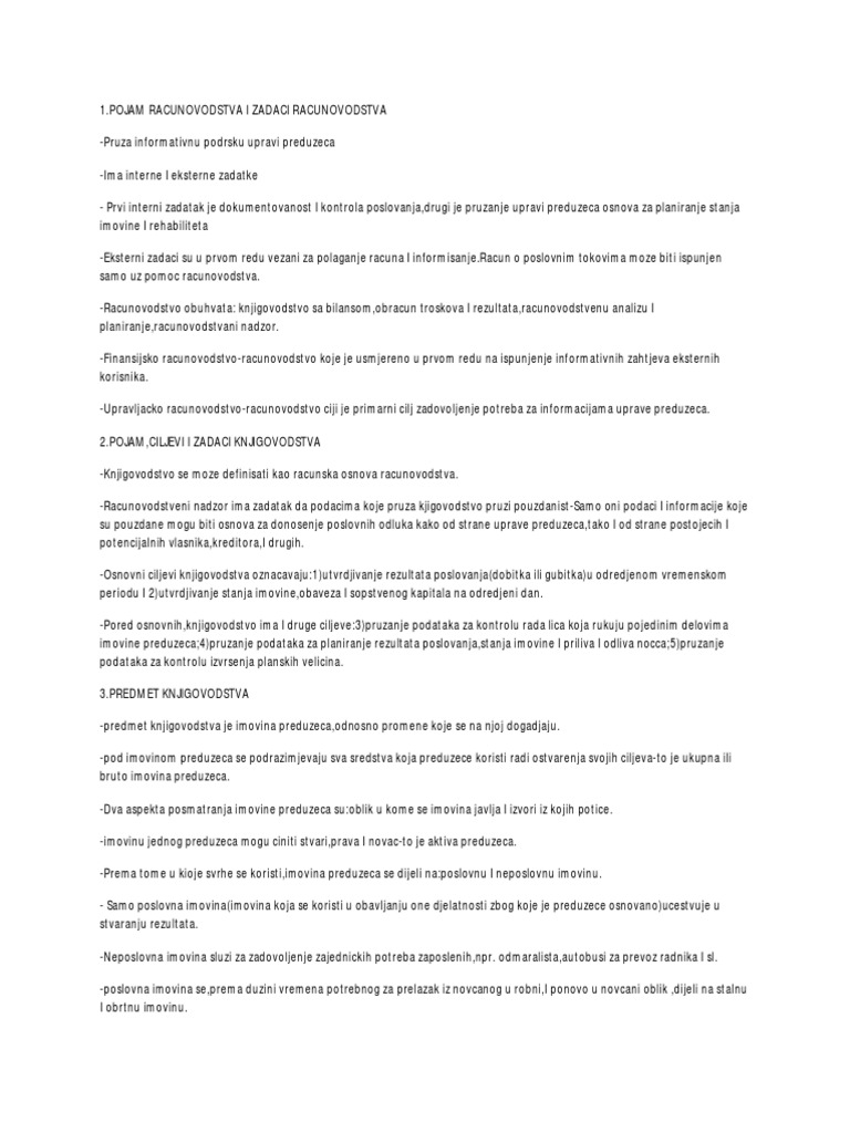 Finansijsko Racunovodstvo | PDF