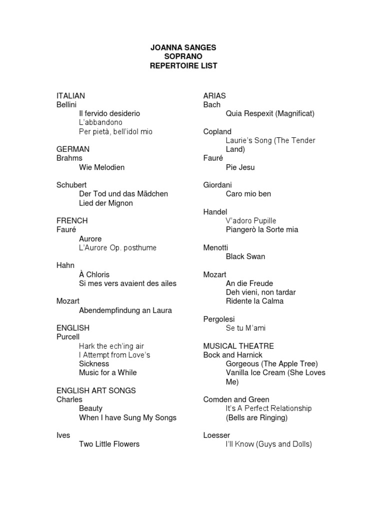 Rep List | PDF