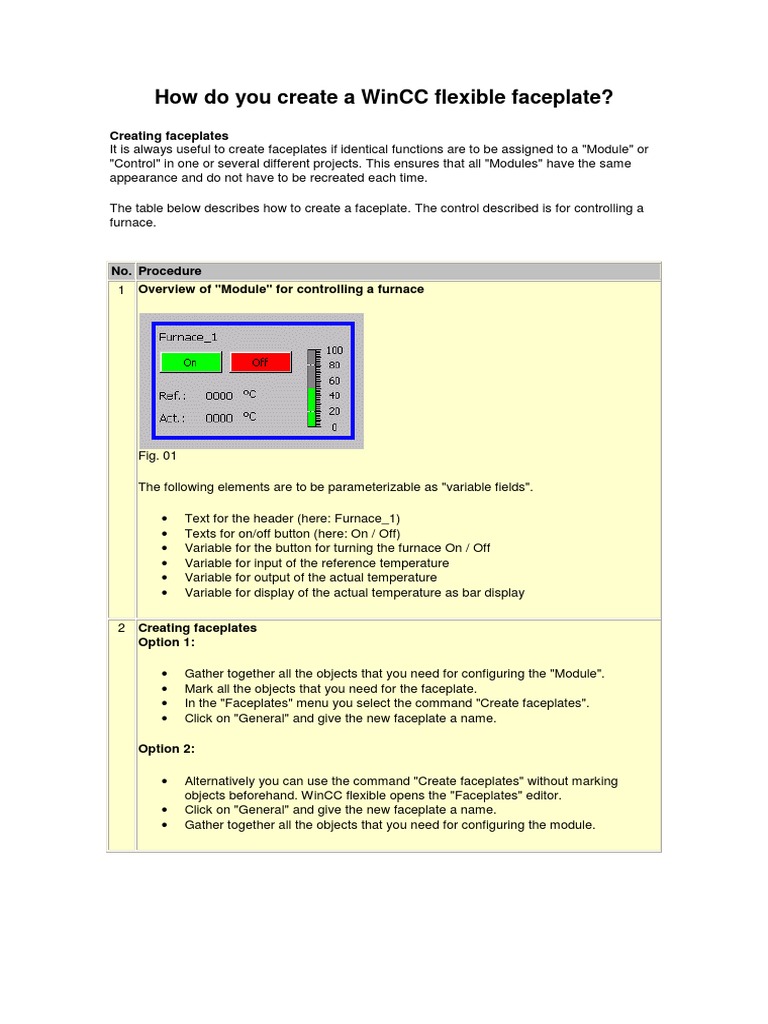 Wincc Faceplate | PDF | Library (Computing) | Computer Engineering