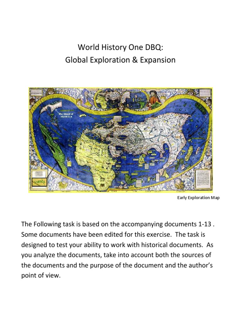 World History One DBQ Exploration 9 22 2011 | PDF | Age Of Discovery ...