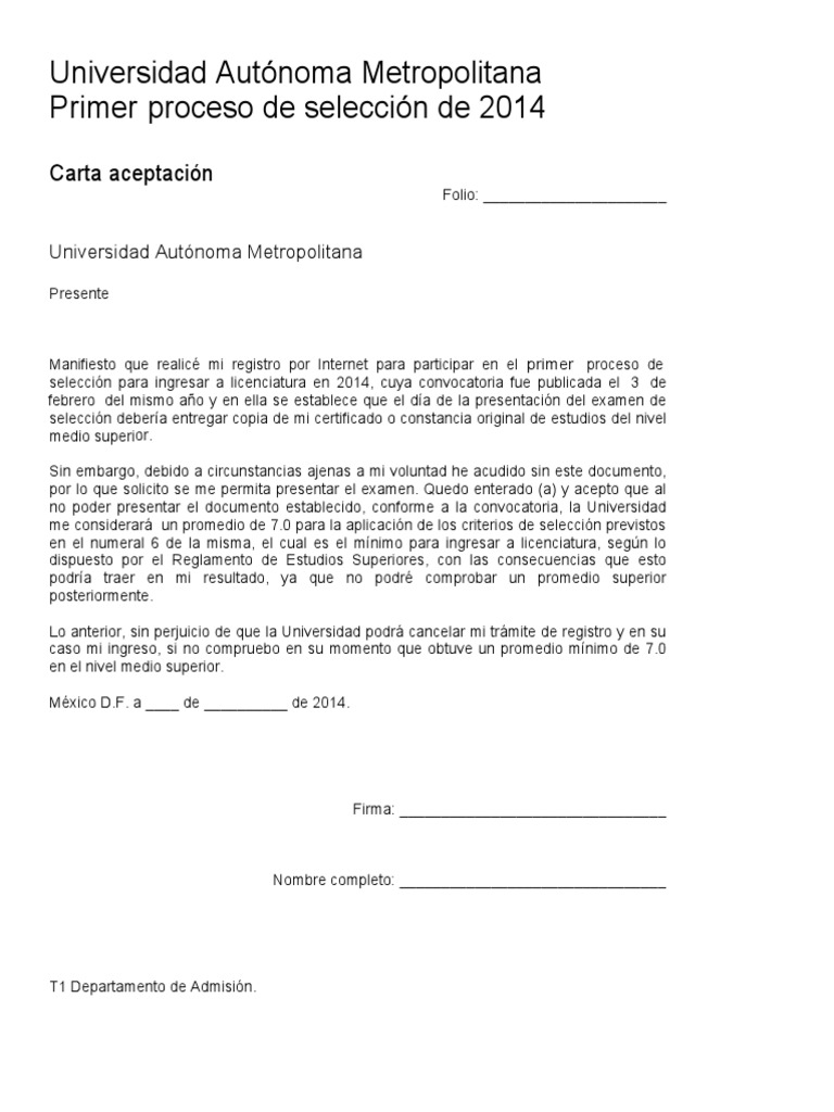 Carta Aceptacion UAM