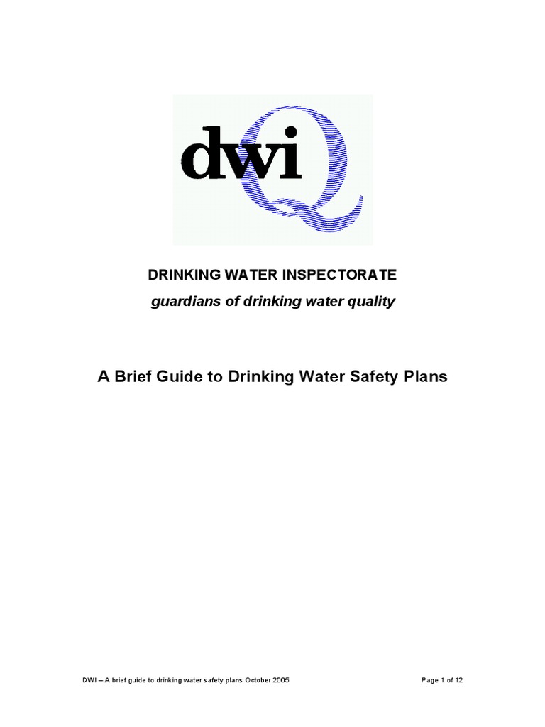 Water Safety Plans | Water Resources | Drinking Water
