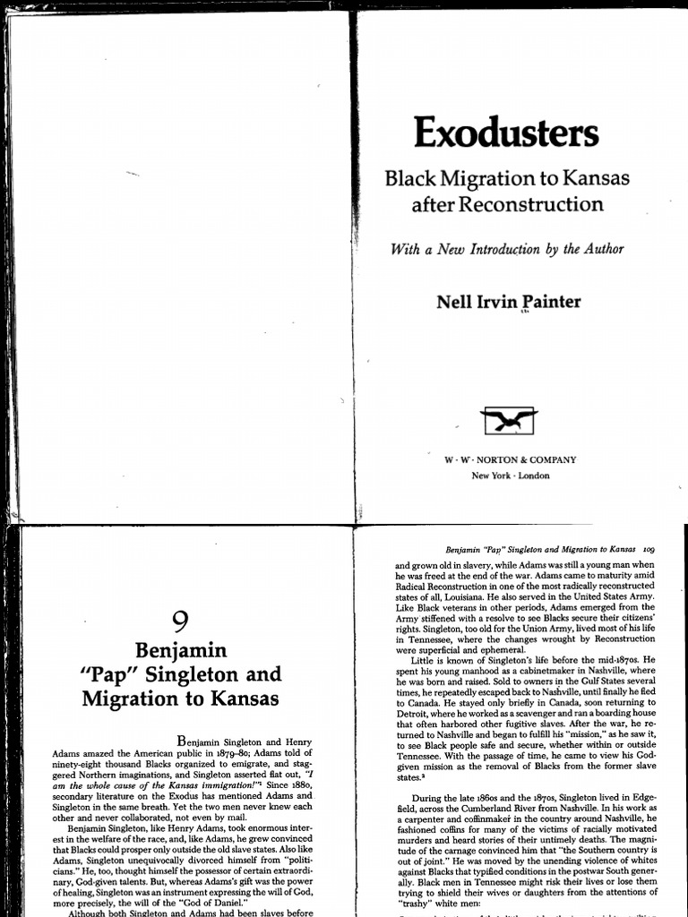 Painter - Benjamin Pap Singleton and Migration To Kansas | PDF ...