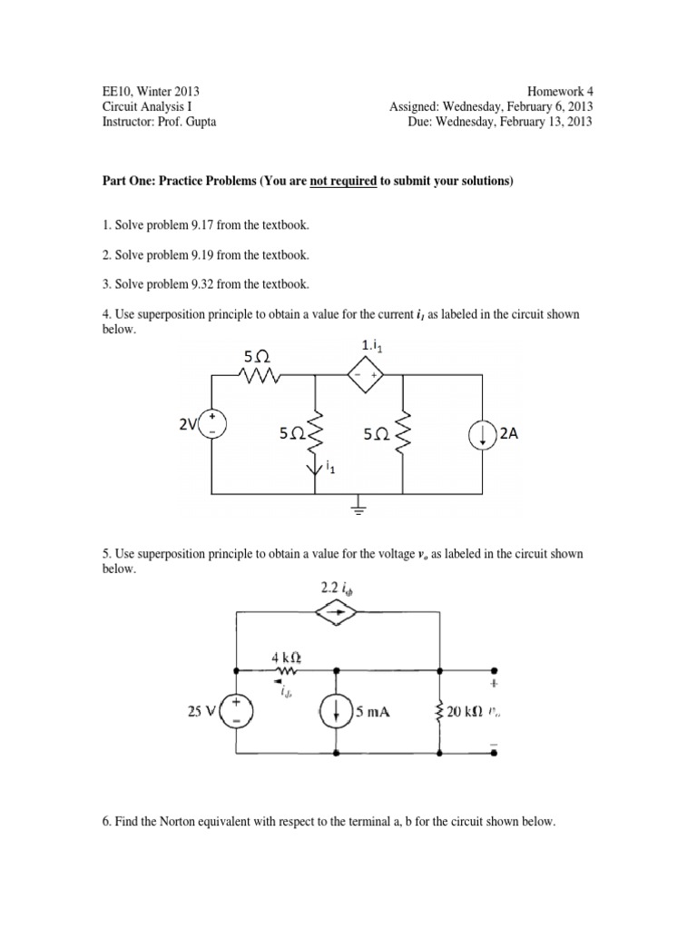 Sample Circuit Problems | PDF