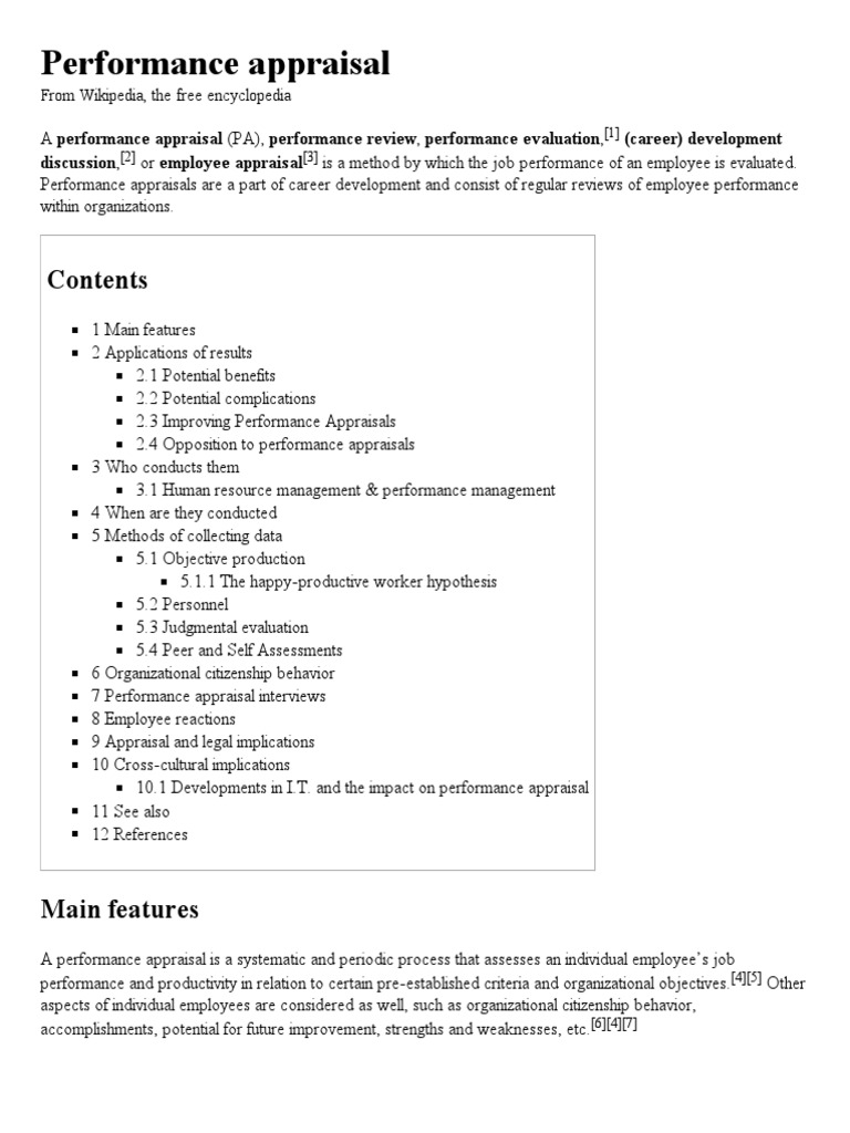 Understanding Performance Appraisal Methods | PDF | Performance ...
