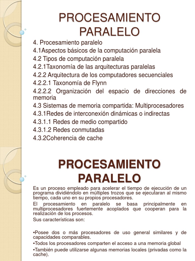 PROCESAMIENTO PARALELO.pptx | Computación paralela | Unidad Central de ... PROCESAMIENTO PARALELO.pptx | Computación paralela | Unidad Central de ...