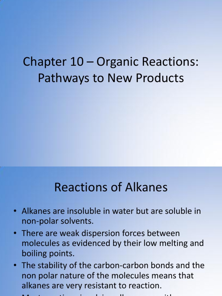 Chapter 10 - Organic Pathways | PDF | Polymerization | Distillation