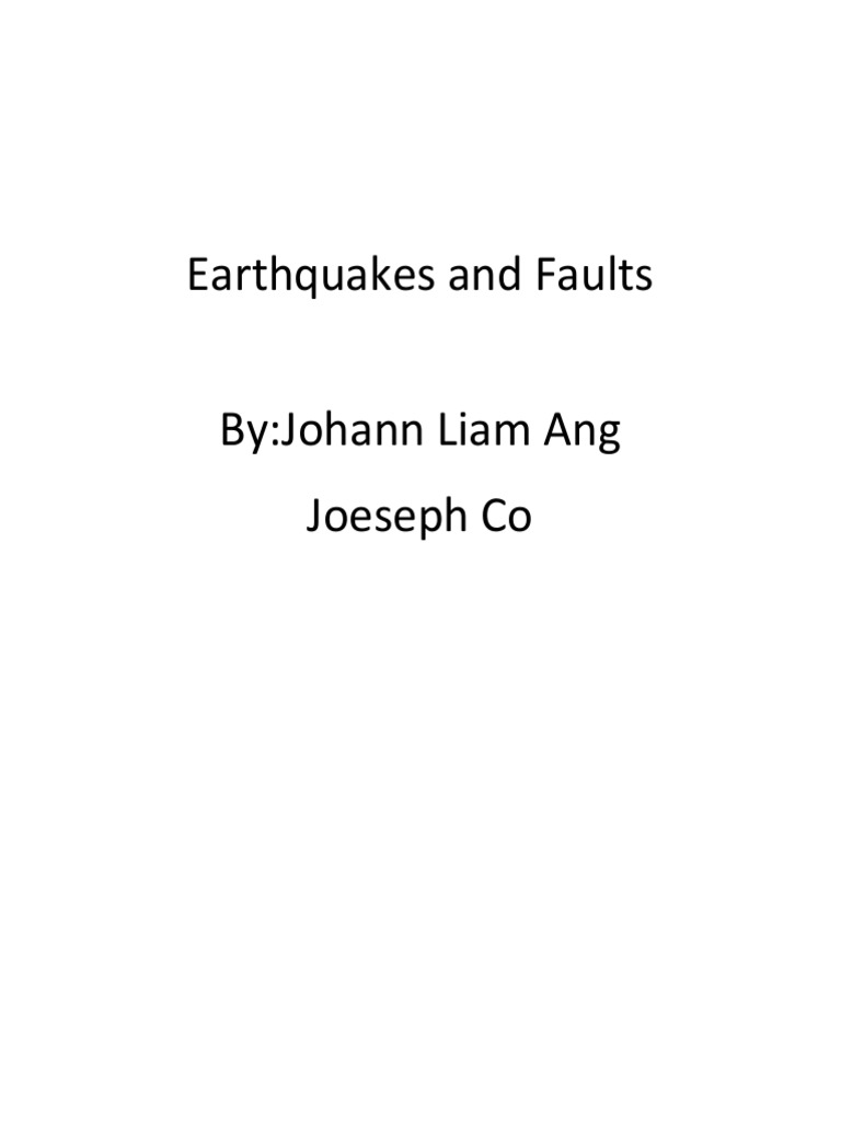 Earthquakes and Faults Module | PDF | Fault (Geology) | Earthquakes