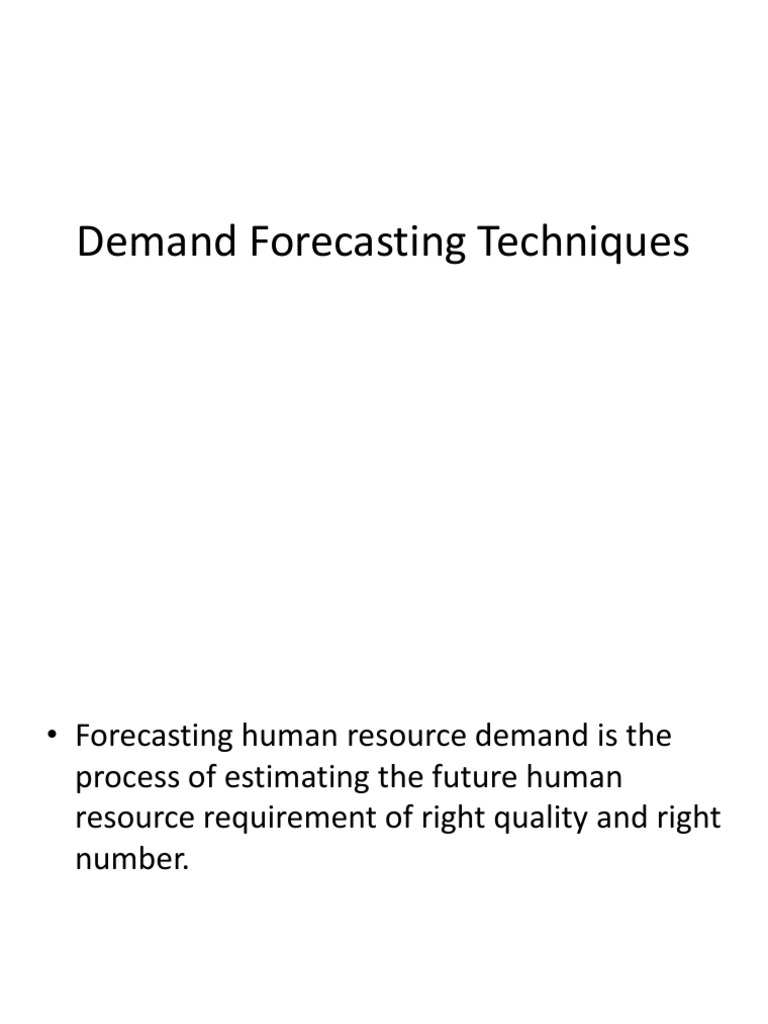 Demand Forecasting Techniques | PDF | Forecasting | Regression Analysis