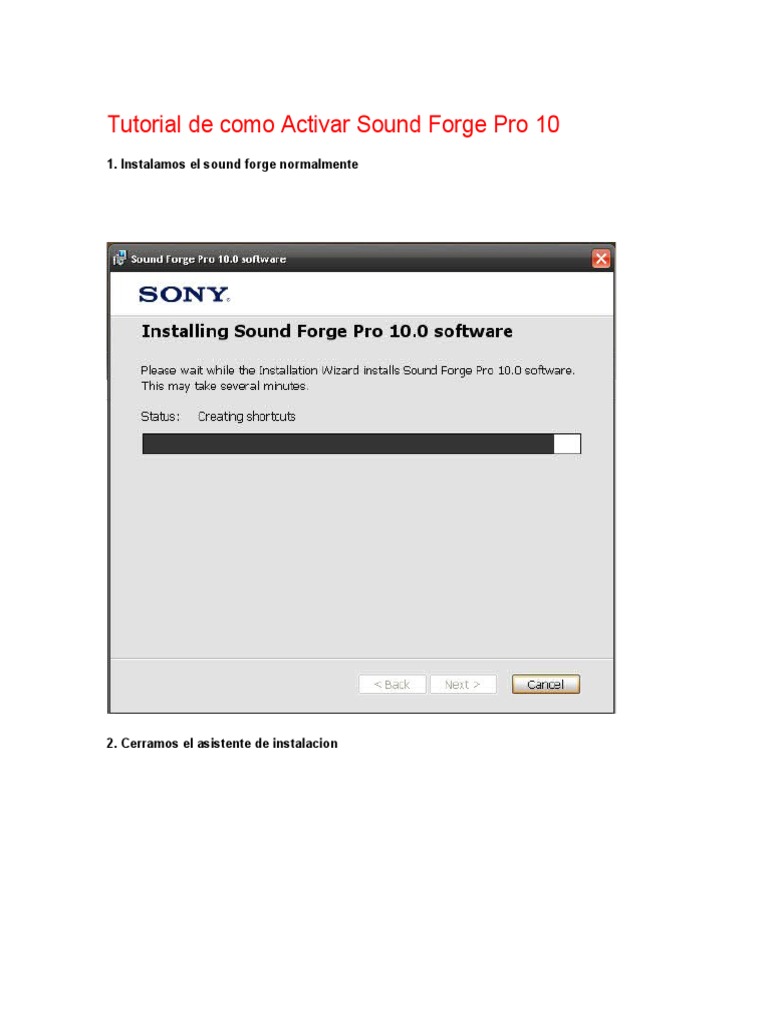 Activación de Sound Forge Pro 10 | PDF | Tecnología