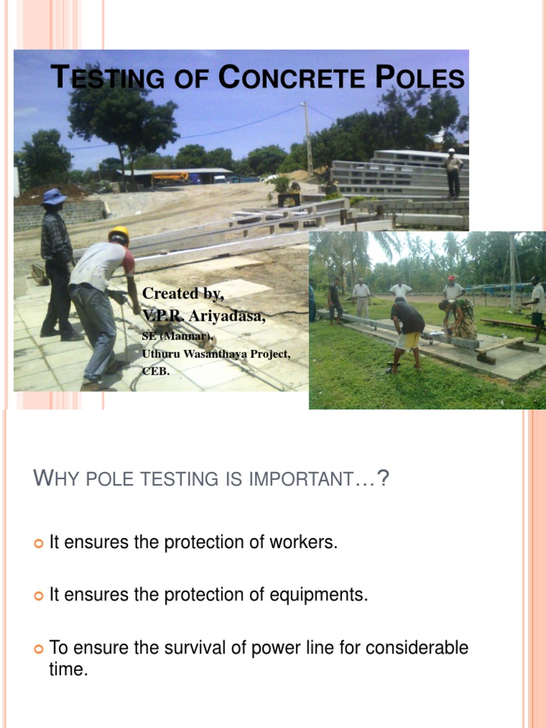 Concrete Pole Testing Procedures | PDF | Concrete | Engineering