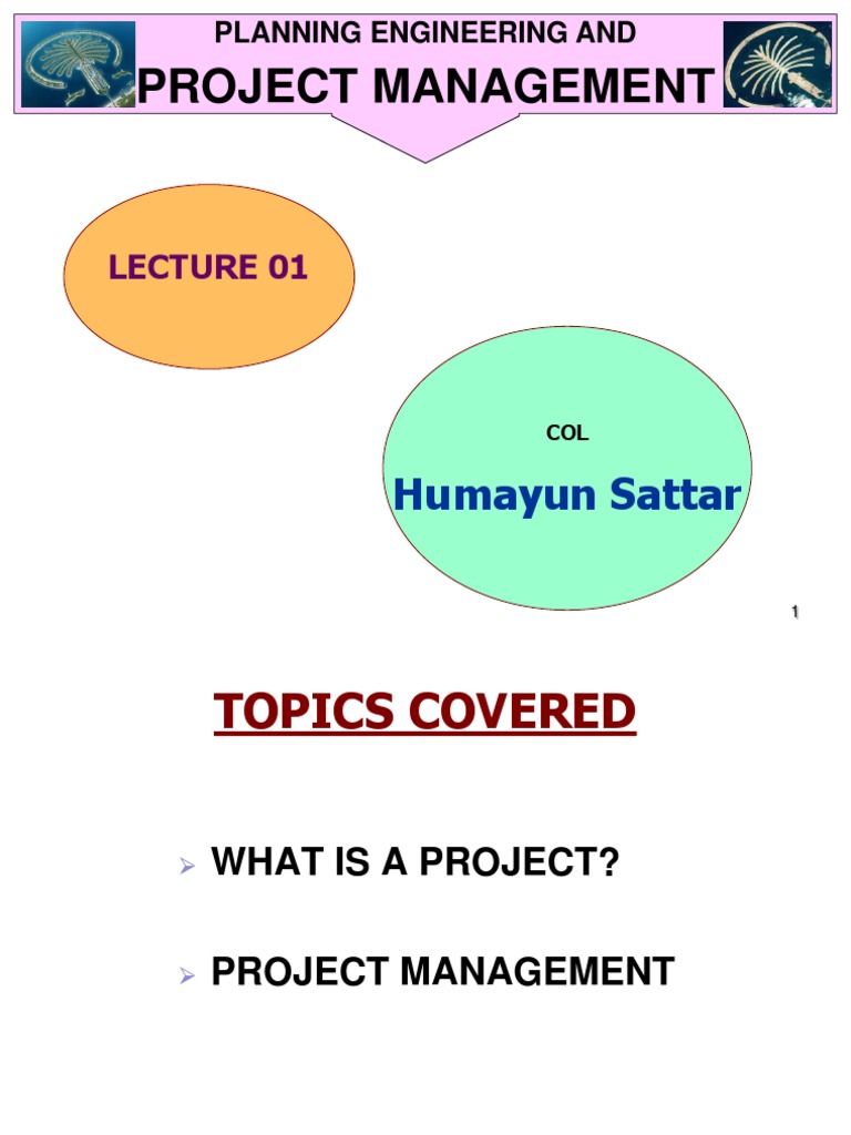Lec 01 Project Management Pdf Project Management Business