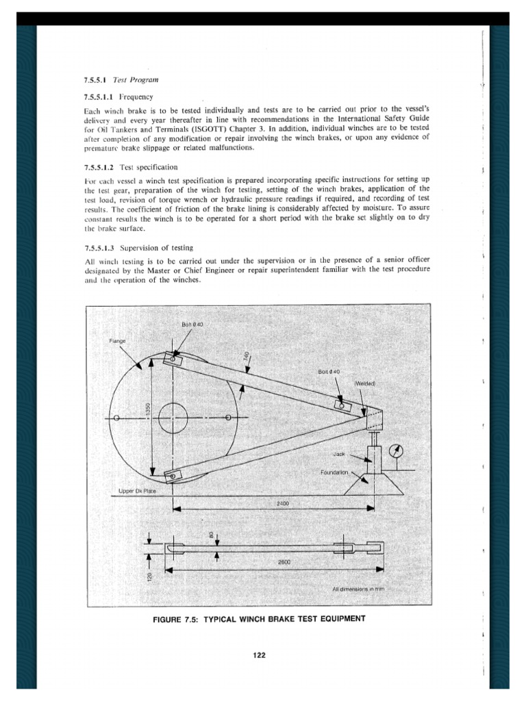 Winch Test Procedure | PDF