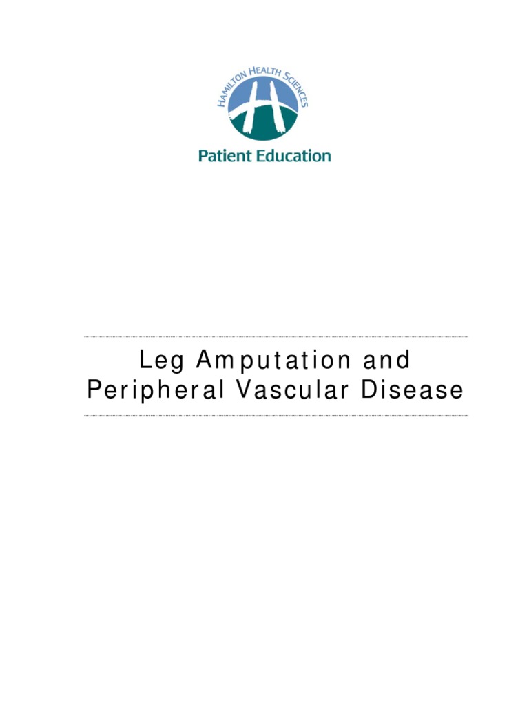 Leg Amputation and Peripheral Vascular Disease | PDF | Anatomical Terms ...