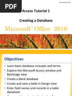 MS Access 2010 Tutorial PDF | PDF | Microsoft Access | Databases