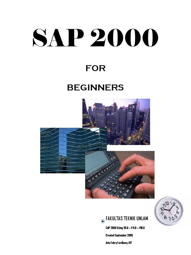 Tutorial Sap 2000 Untuk Pemula PDF | PDF