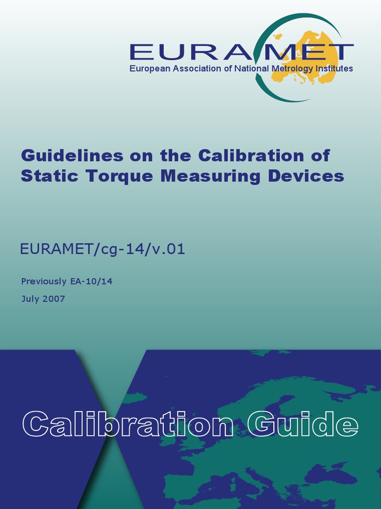 EURAMET-Cg-14.01 Static Torque Measuring Devices | PDF | Calibration ...