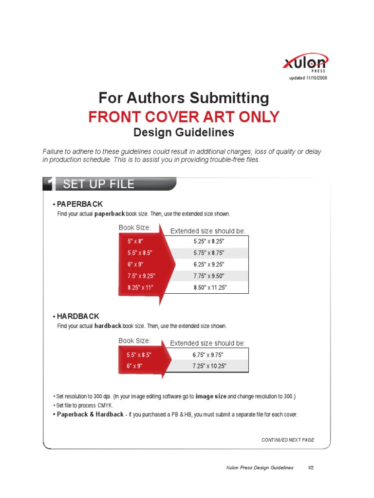 For Authors Submitting: Front Cover Art Only | PDF | Portable Document ...