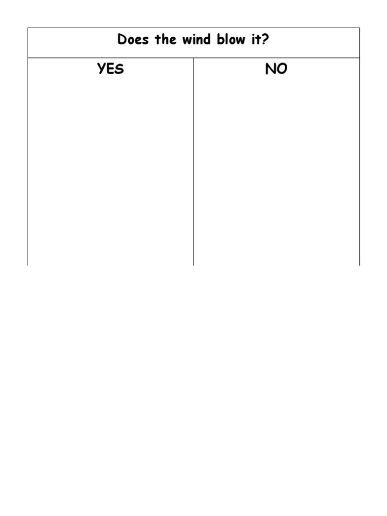 Does The Wind Blow It Printable | PDF