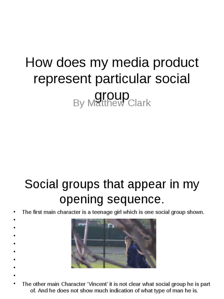 How Social Groups Are Represented in My Media Product | PDF | Art ...