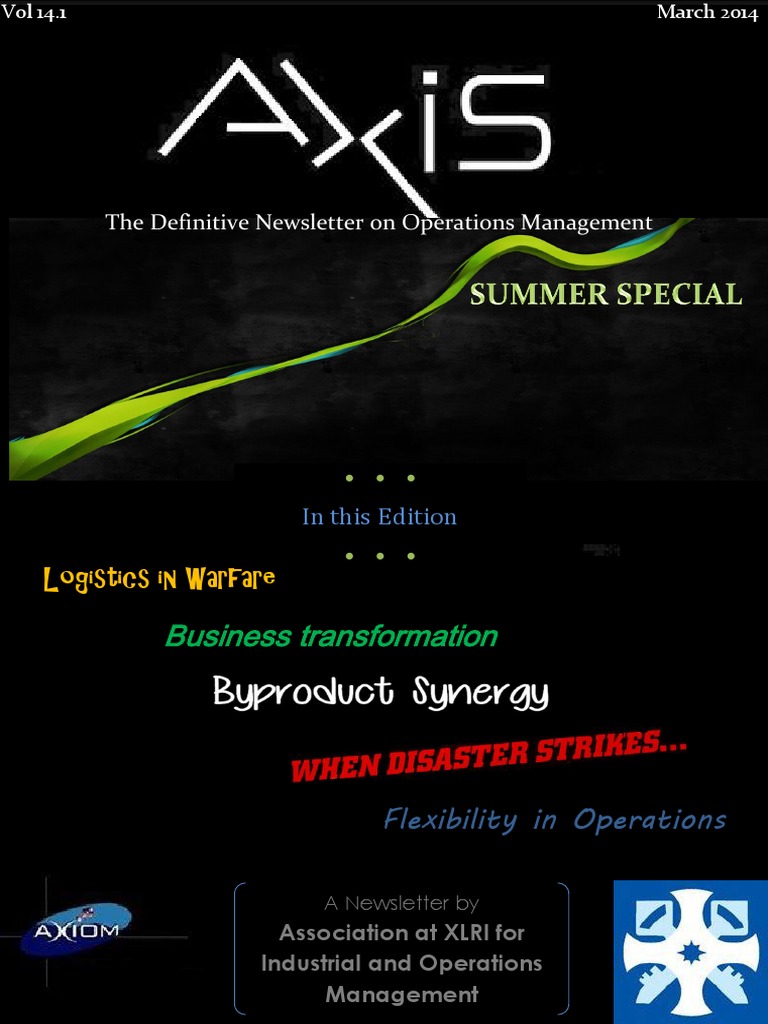 AXIS Summer SPL 2014 | PDF | Warehouse | Strategic Management