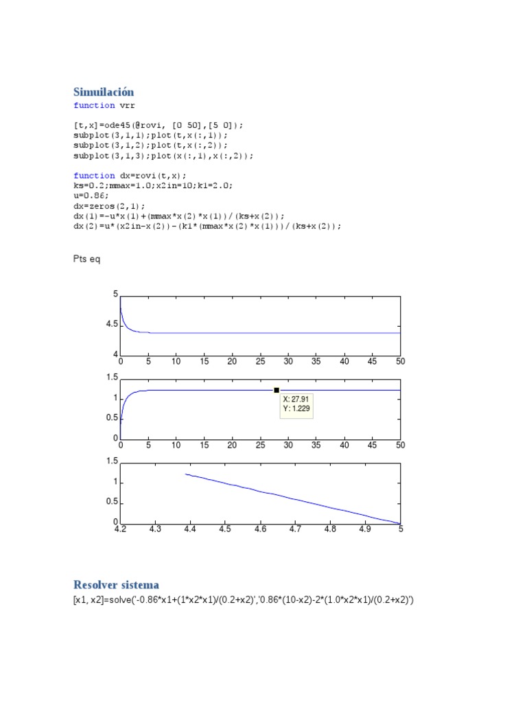 Simulation of Dynamic Systems Analysis | PDF