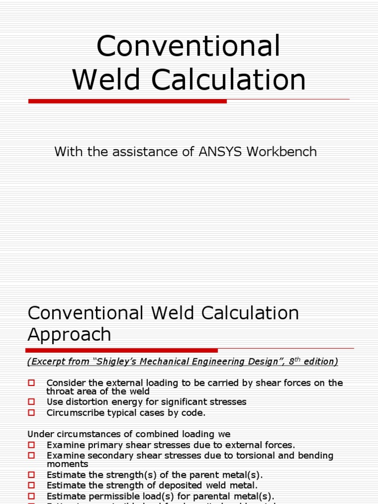Weld Fea | PDF | Strength Of Materials | Stress (Mechanics)