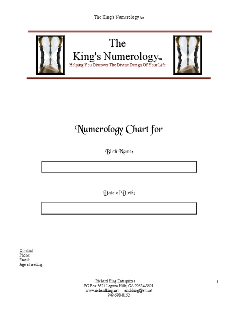 Chart Numerology | PDF | Spirituality | Lust