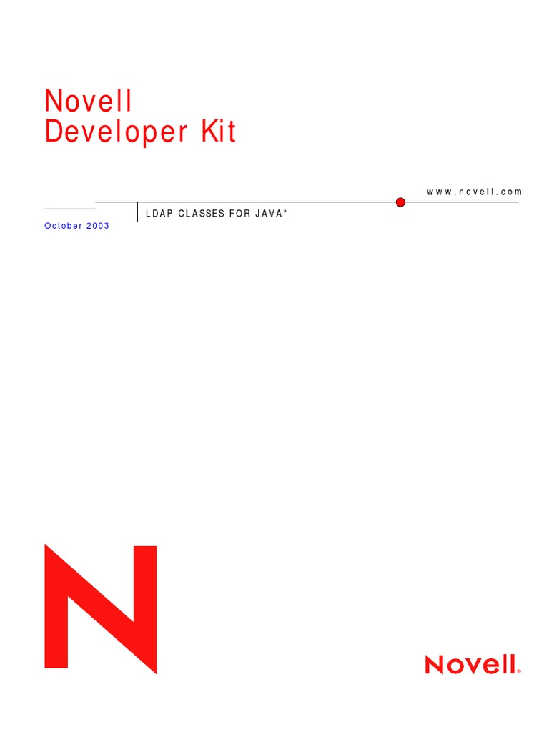 Novell JLDAP | PDF | Transport Layer Security | Java (Programming Language)