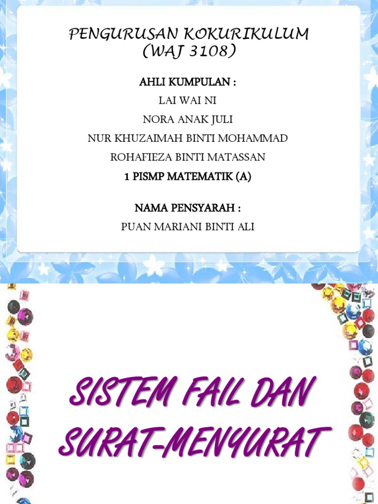 Sistem Fail Dan Surat Menyurat | PDF