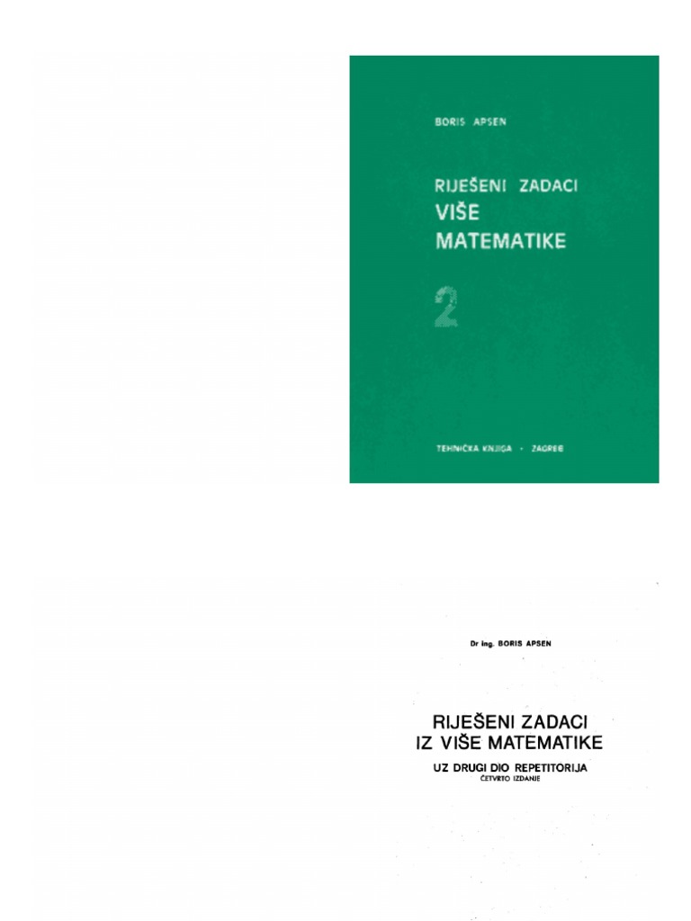 Boris Apsen - Reseni Zadaci Vise Matematike 2 | PDF