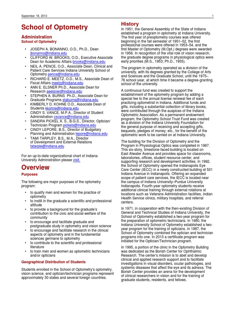 Optometry PDF | PDF | Optometry | Academic Degree